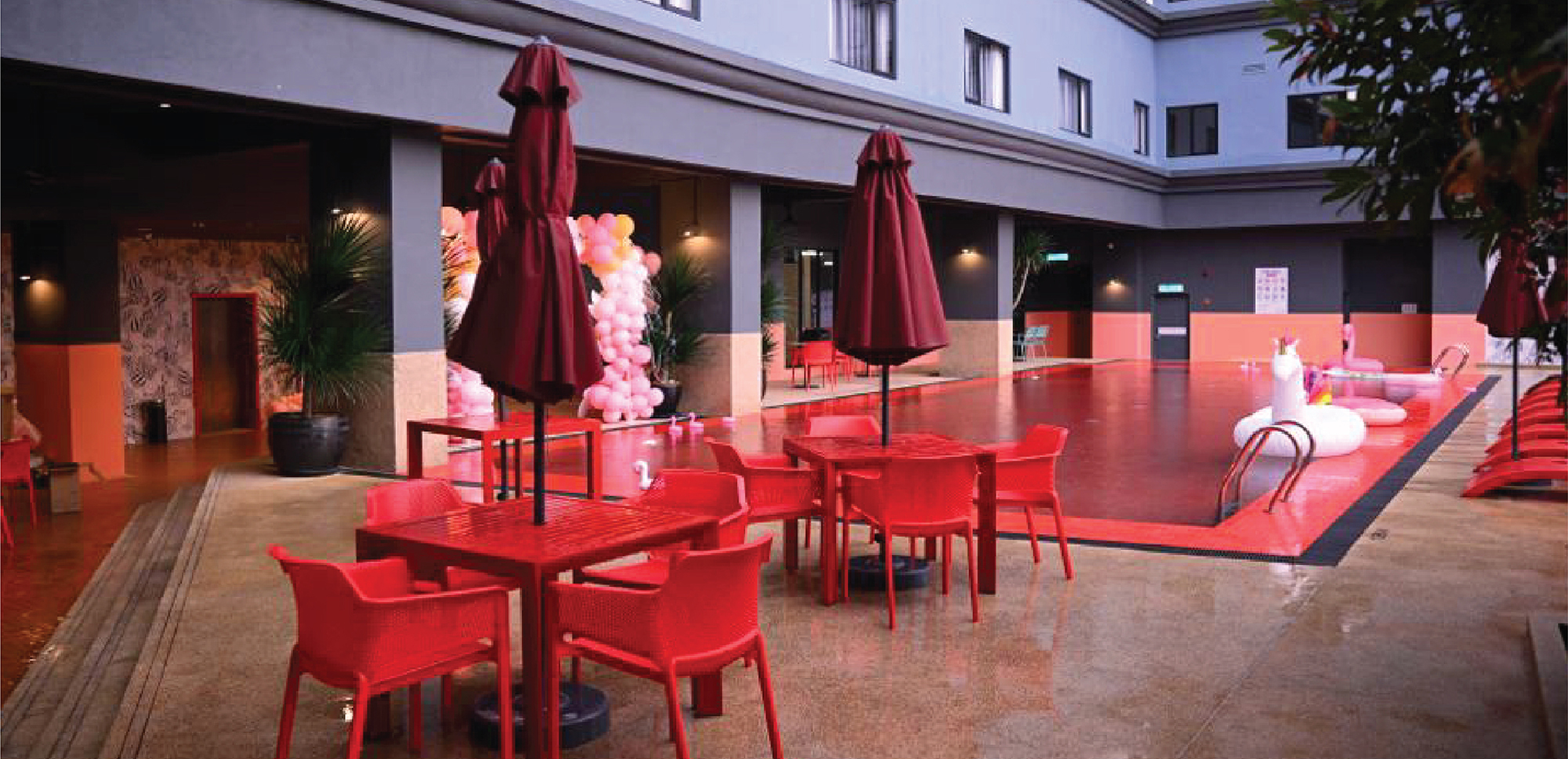 The Red Pool – STEG HOTEL – Stylish 4 Stars Boutique Hotel in KL City ...
